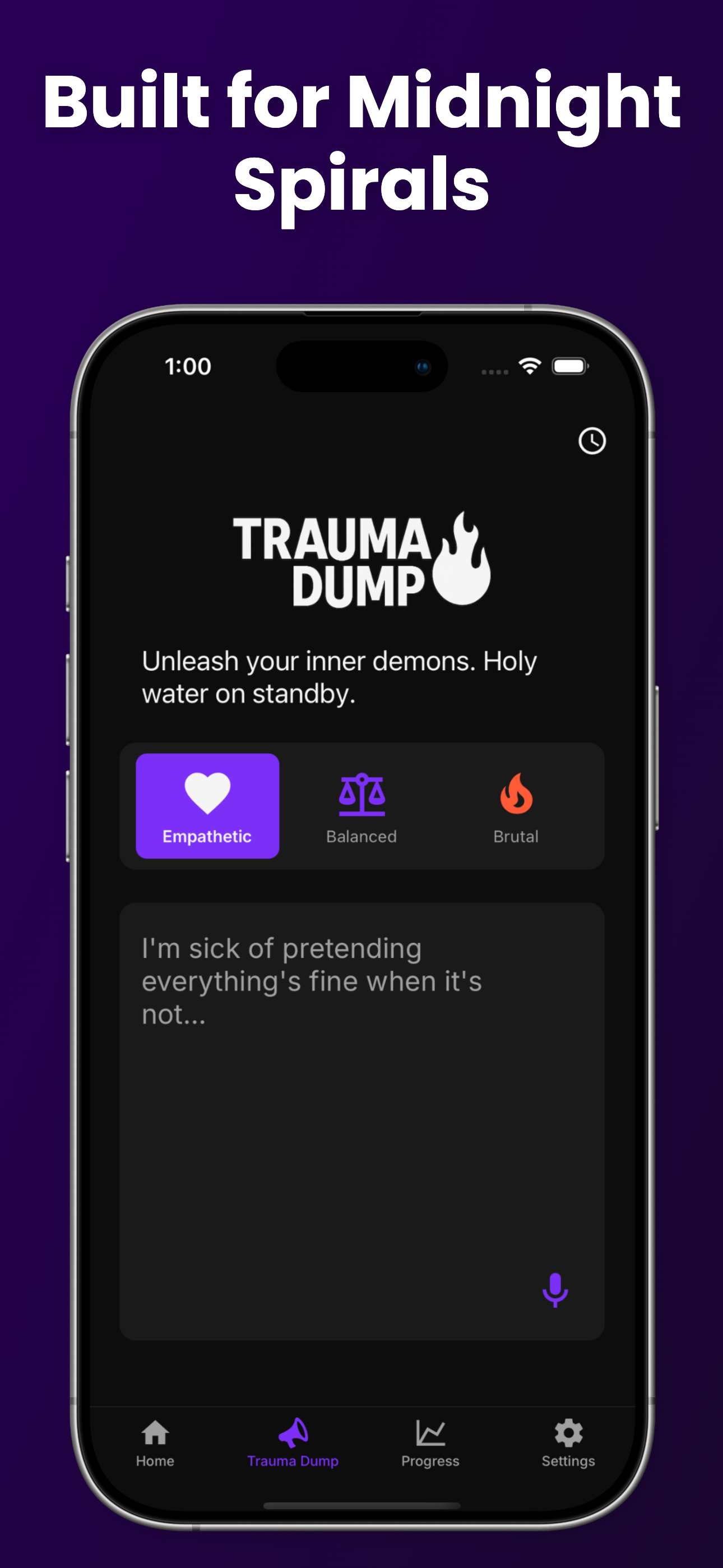 Trauma Dump - Scream Therapy, Text Edition