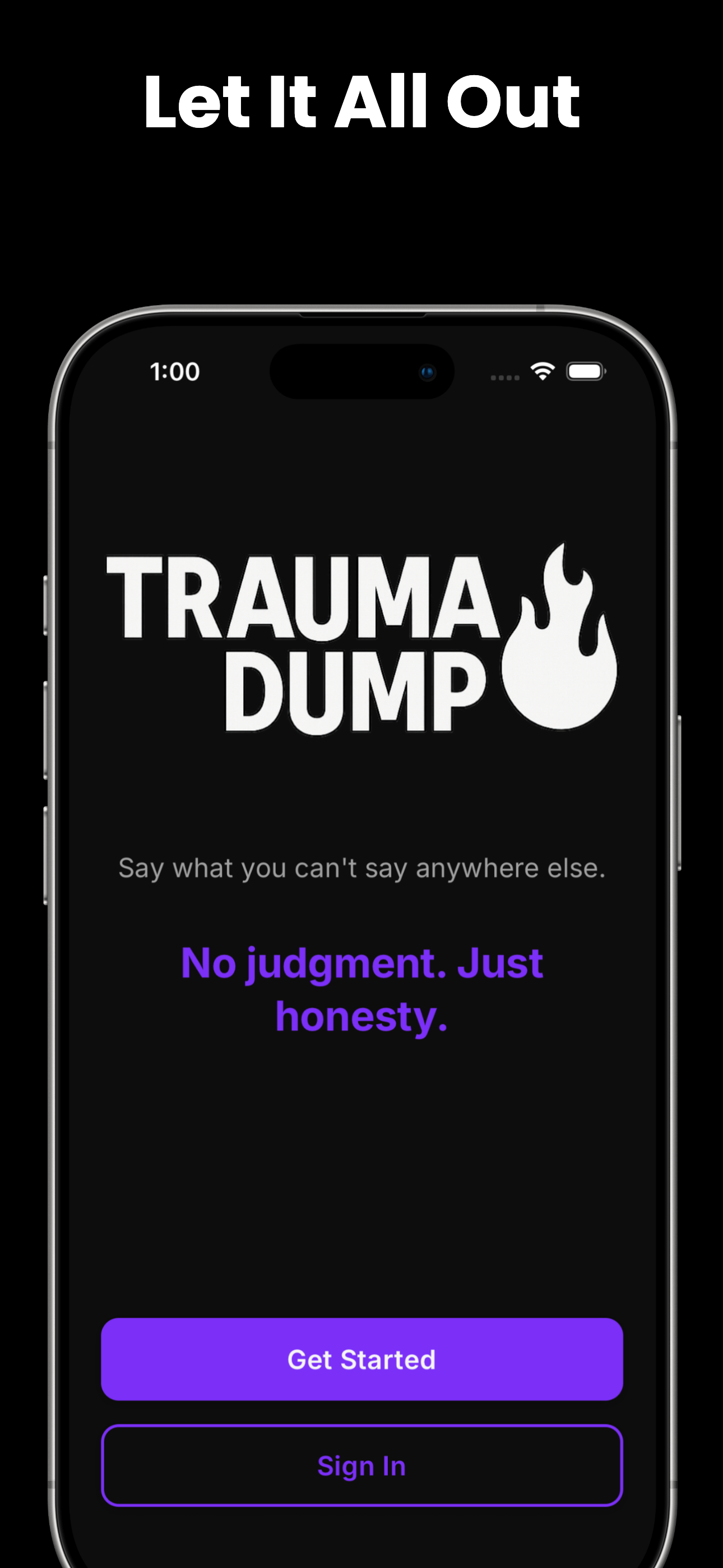 Trauma Dump - Scream Therapy, Text Edition